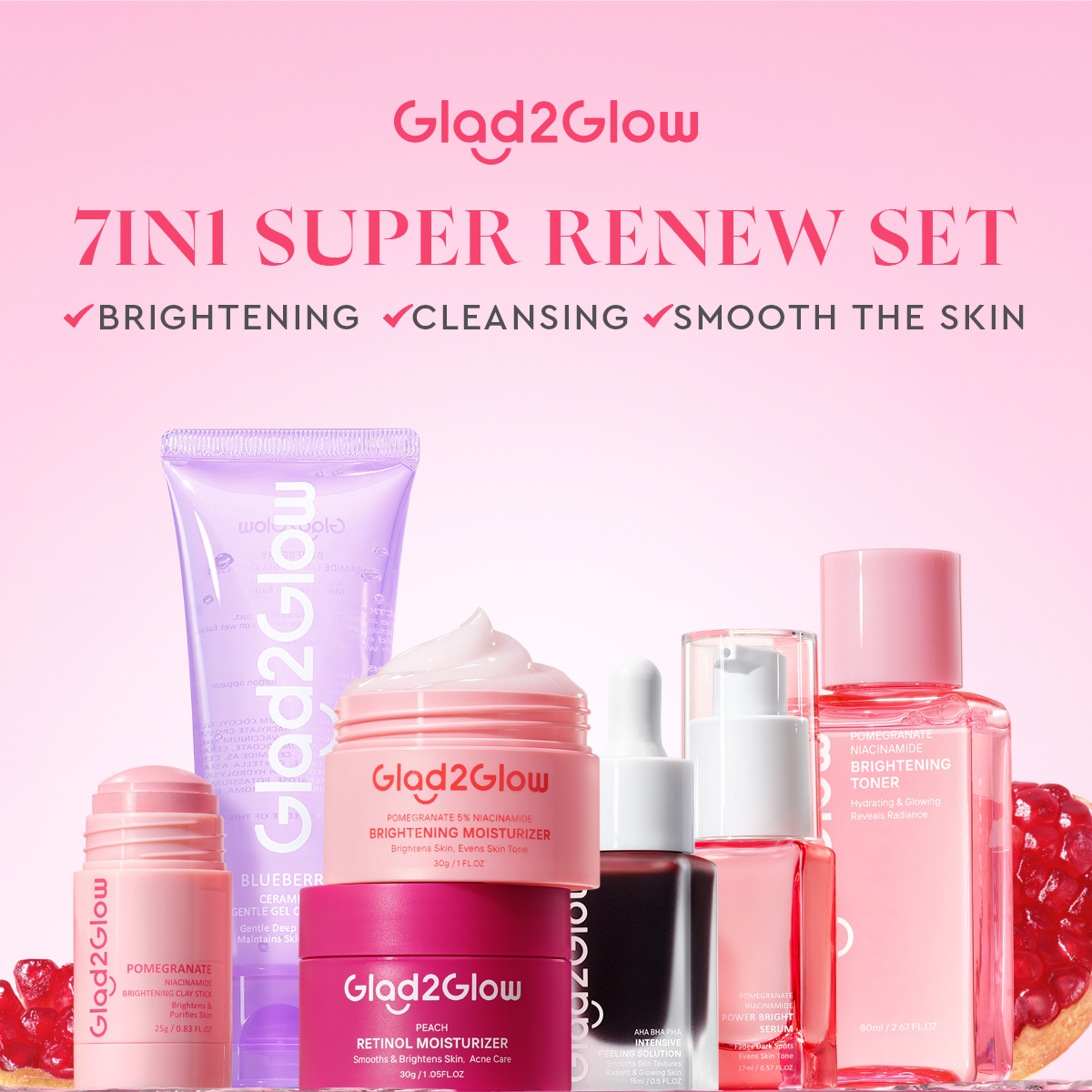 Jual [Diskon 10% Sekarang!!] Glad2Glow Renew bundle all in 1 7in1 ...