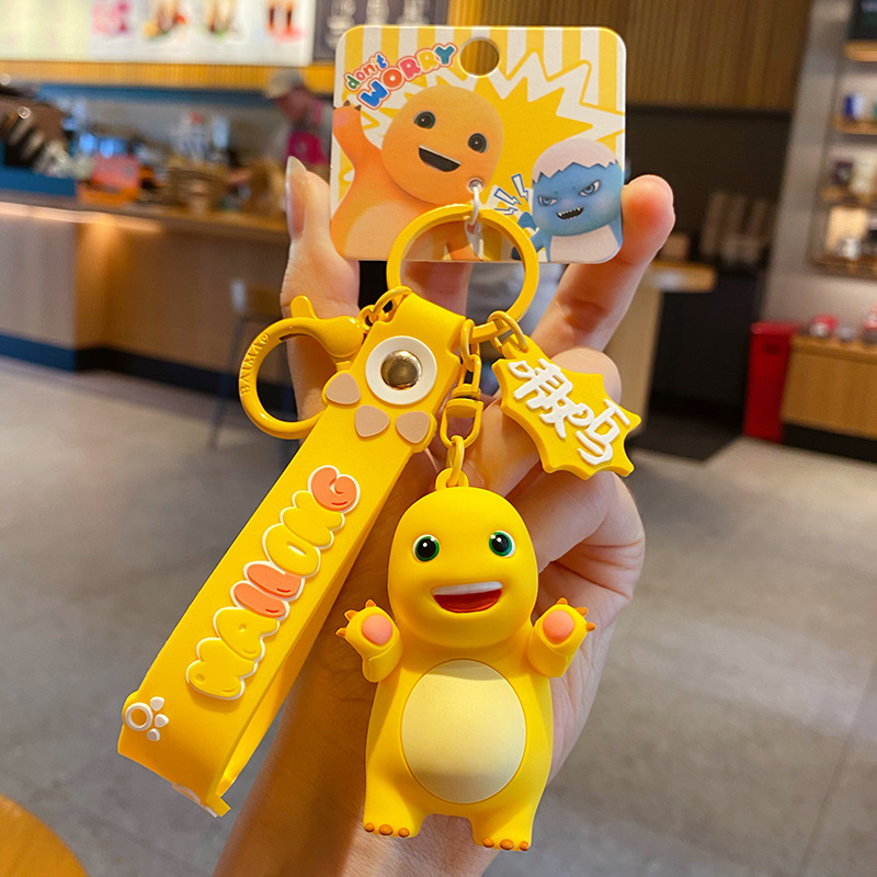 Jual PIKYO Nailong Dino Kuning Gantungan Keychain/Nailong Yellow Dino ...