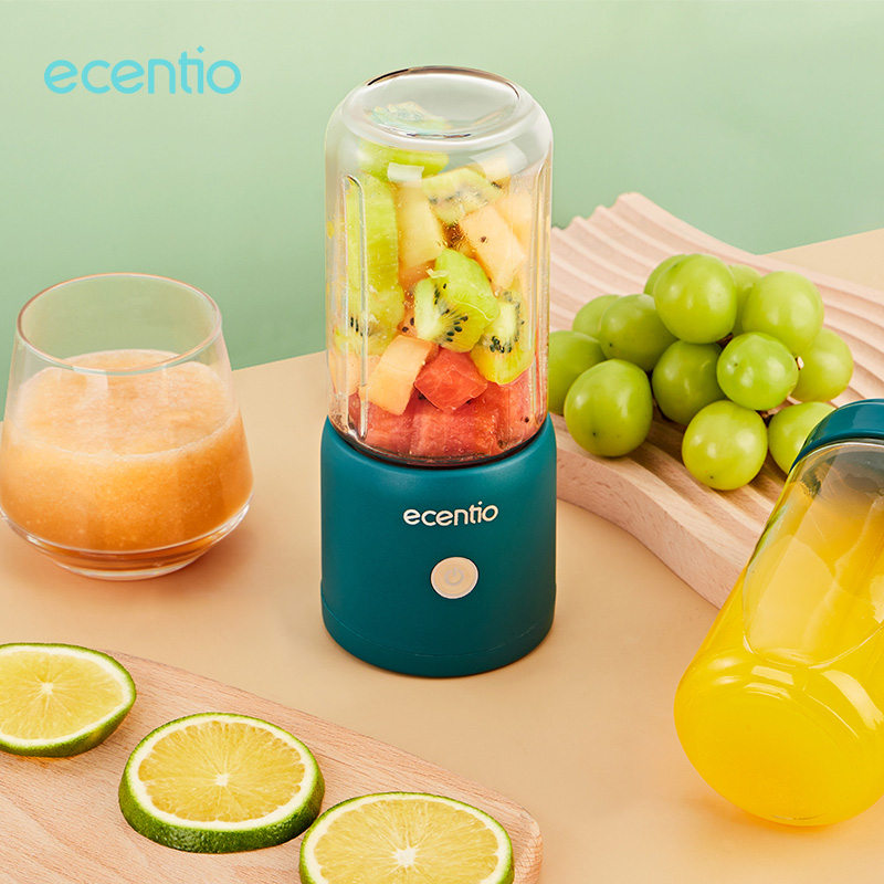 Jual ecentio Juicer Portable Mini Juicer Free 1 Botol 8 Mata Pisau 2 Food Grade Kaca Gelas Tahan ...