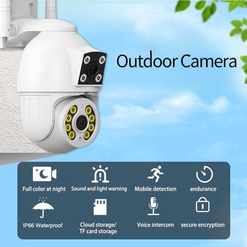Jual V380 Pro Outdoor Dual Lens CCTV HD 8MP Wifi Jarak Jauh Two Way ...