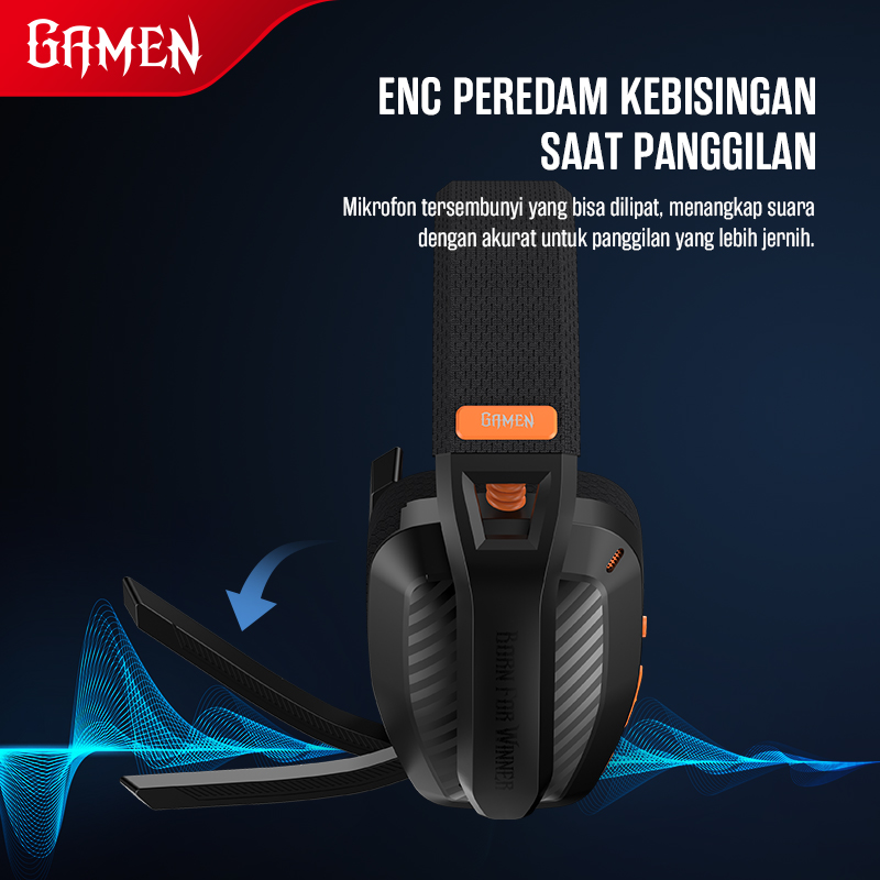 Jual GAMEN Headset Bluetooth 5.3 Gaming Wireless 3 Mode Koneksi Low ...