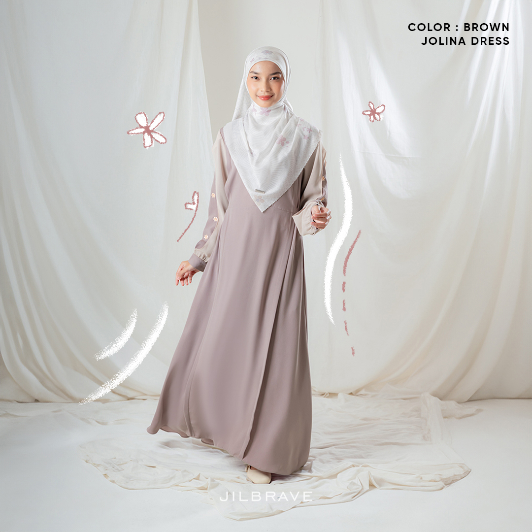 Jual [BUY 300K GET 1 FREE PRODUCT] Jilbrave Jolina Dress Gamis ...