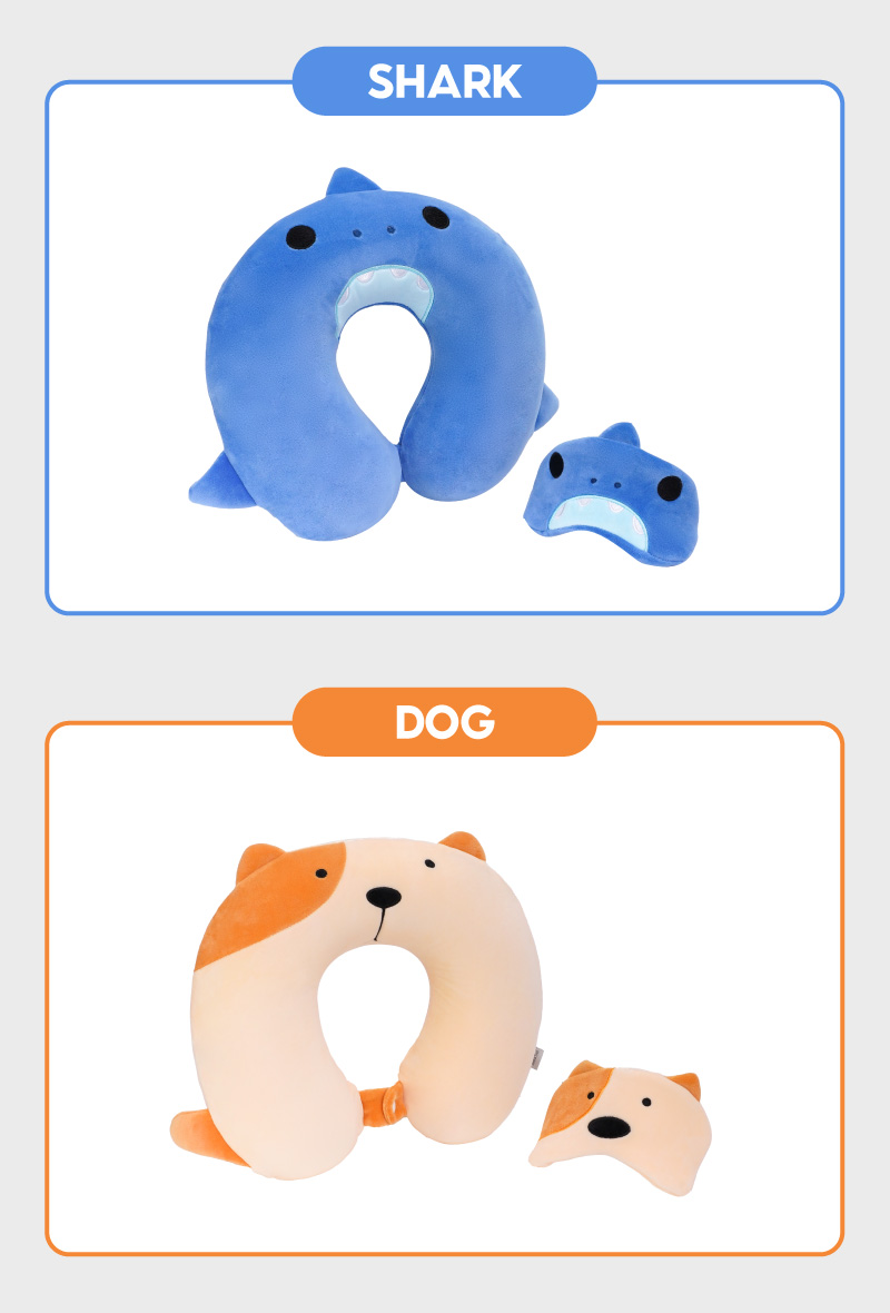 Jual OHSOME Alba Sol Set Masker Mata dan Bantal Leher Seri Hewan Hiu ...