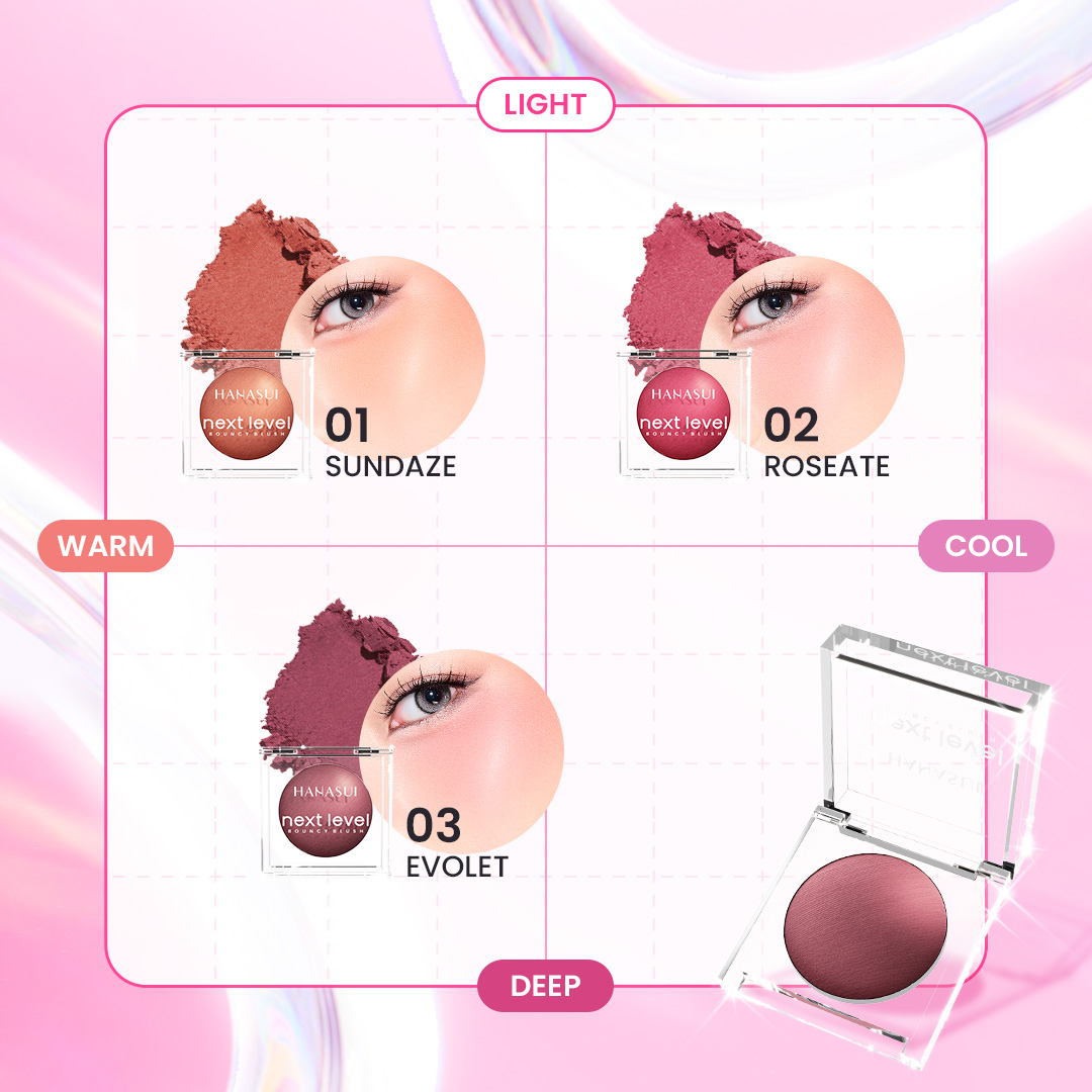 Jual Hanasui Next Level Bouncy Blush - Super Bouncy Blush Long Lasting ...