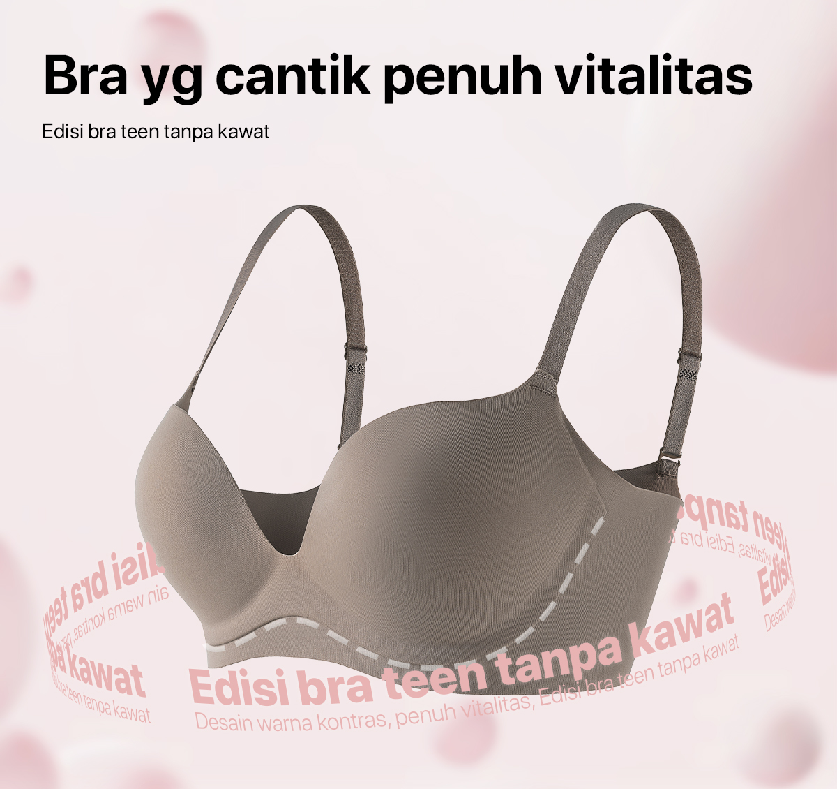 Jual GRENEY-Gbras-Bra One Piece Warna Kombinasi Tanpa Kawat Bra Warna ...