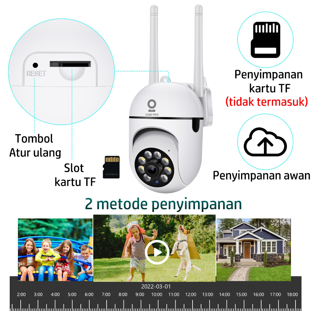 Jual V380 PRO Y03 4MP HD Lens CCTV Smart Indoor Camera Real-Time Alarm ...