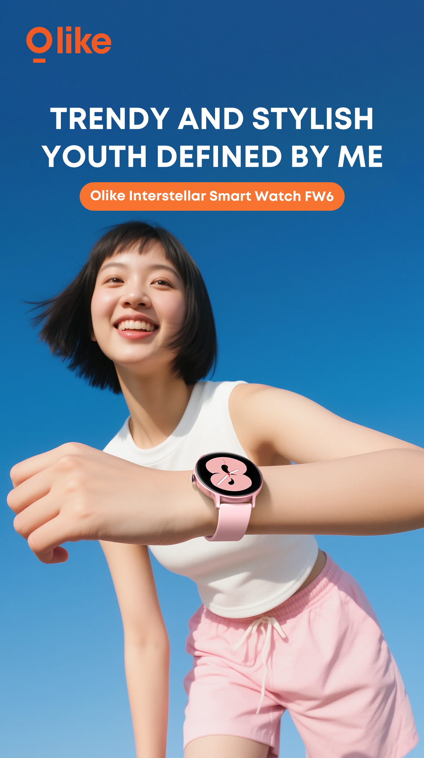 Jual Olike Smartwatch Jam Tangan FW6 Smart Watch Wanita Pria Tahan AIr ...