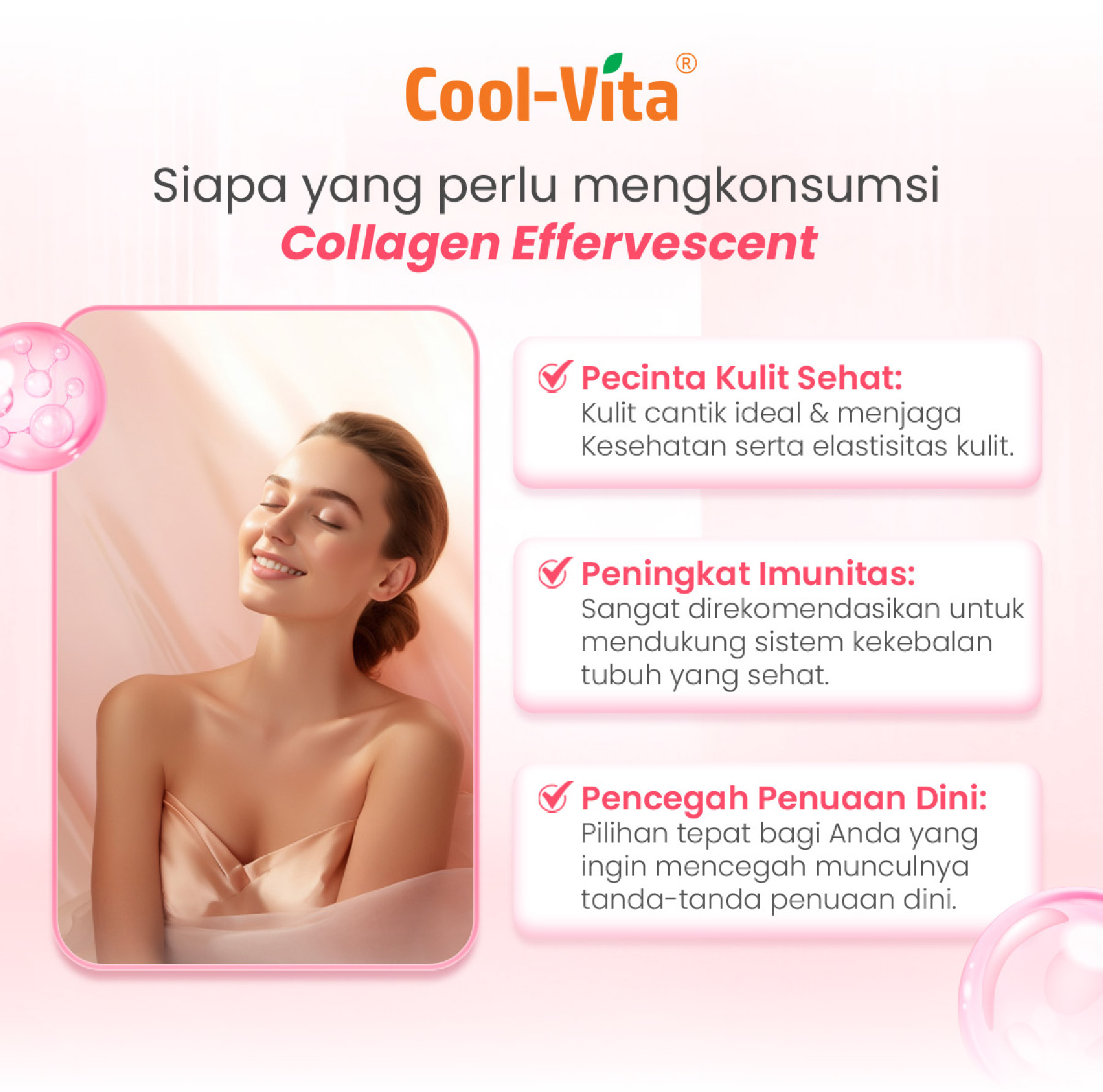 Jual Coolvita 1 Tube 20 Tablet Collagen Effervescent - Tablet Larut Minuman Kolagen + Vitamin C ...