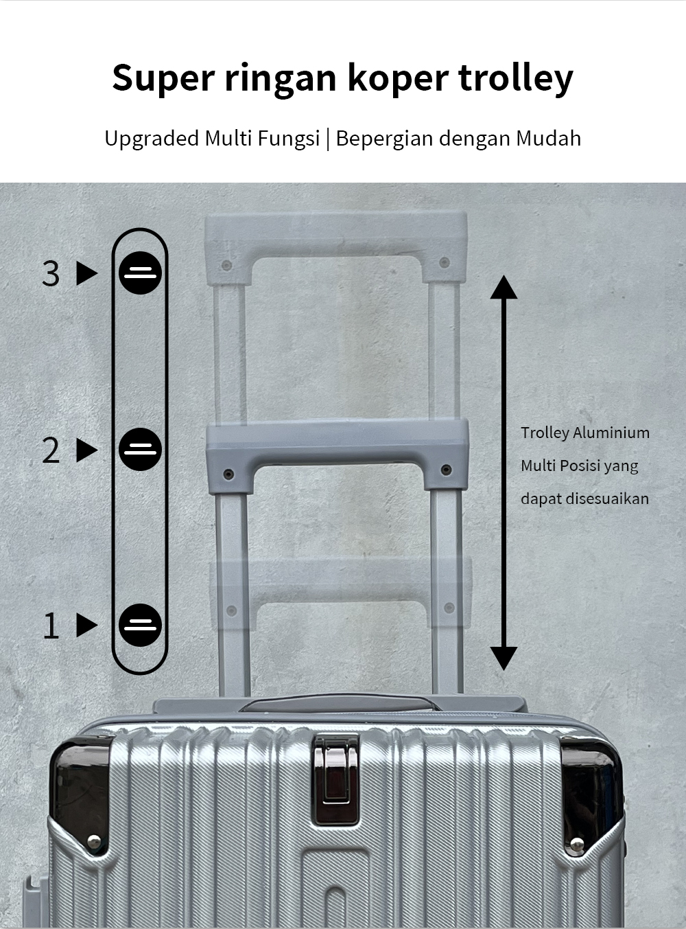 Jual TUTTOO Y75Z Koper 18 inch 19 inch 25 inch Anti Pecah Hardcase ...
