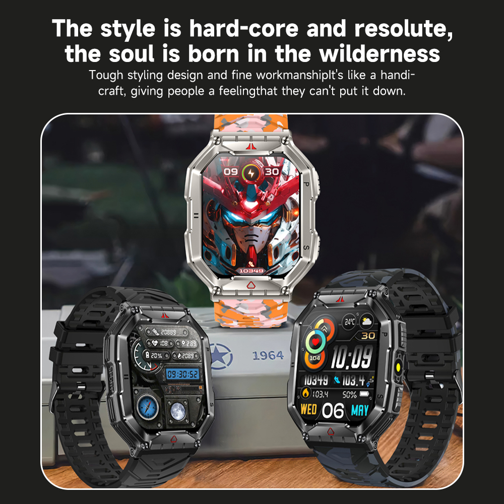 Jual LDS KR82 Smartwatch Pria Jam Tangan smartwatch Anti Air 1ATM HD ...