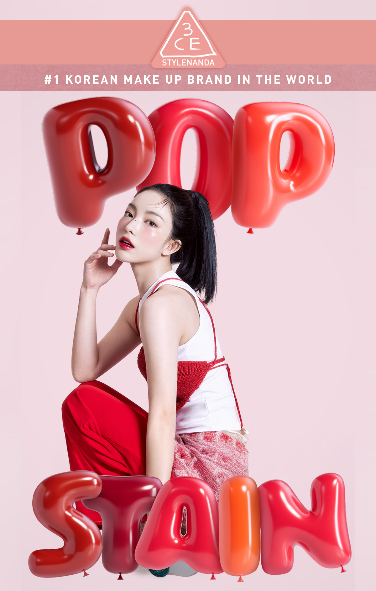 Jual 3CE OFFICIAL Pop Stain - Lip Stain Liptint Transferproof Tahan ...