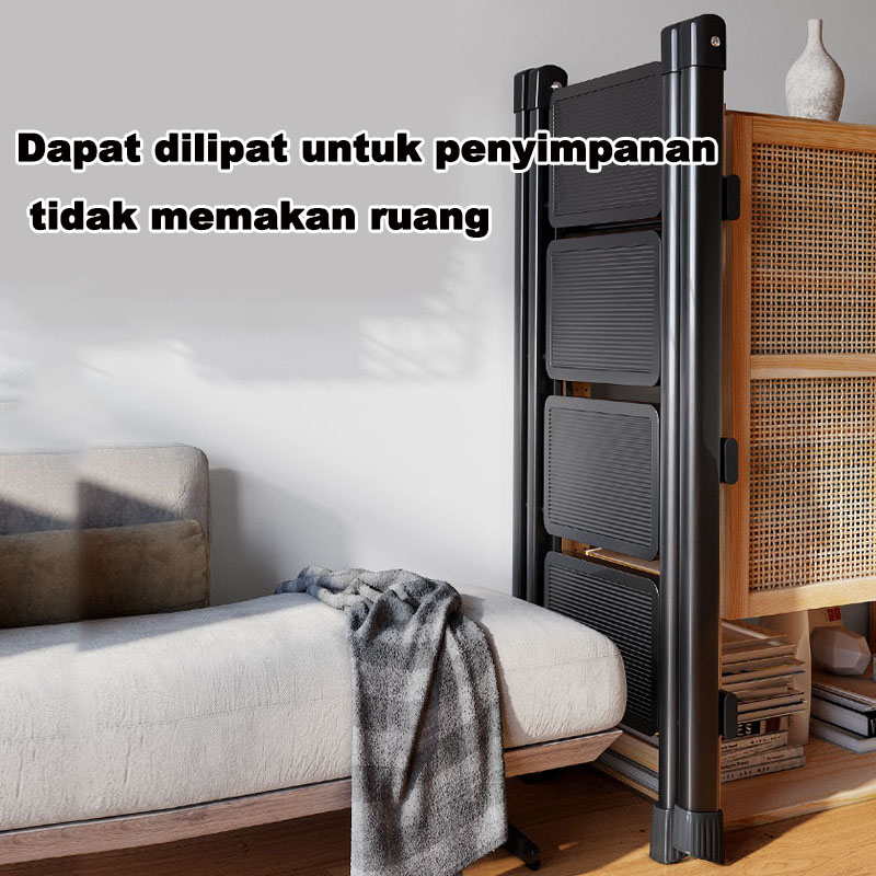 Jual MONQIQI Tangga Lipat Multifungsi 5/6 Step Tangga Rumah Lipat Tangga Besi Lipat Tangga Lipat ...