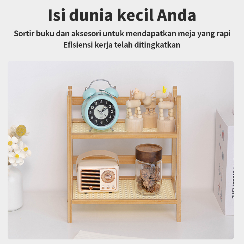 Jual Kosistar-Desktop Rak/ Rak Kayu Serbaguna/Meja Rak/ Meja Aesthetic ...