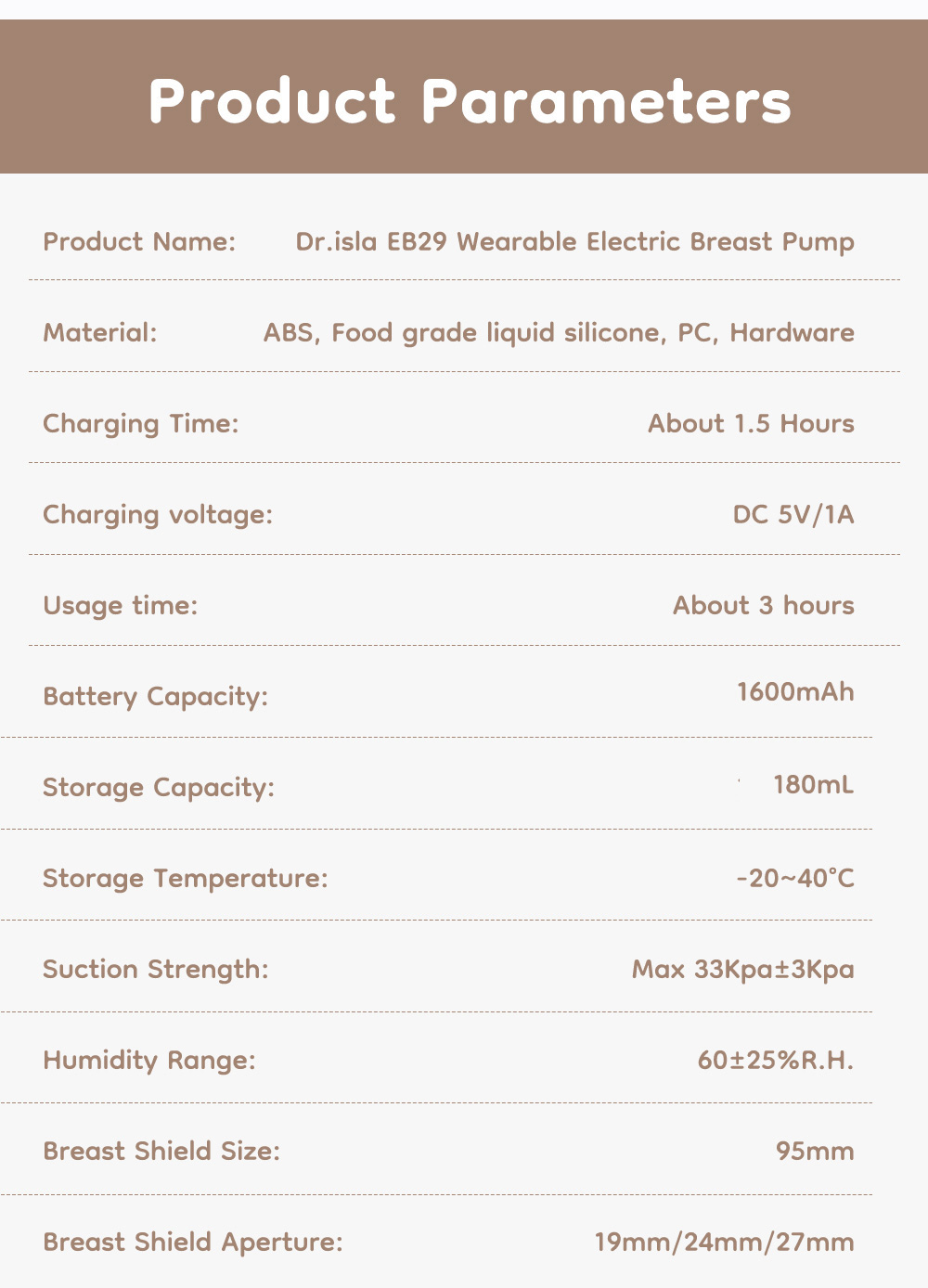 Jual Dr.isla Pompa Asi Elektrik Handsfree 19mm 24mm 27mm（Ibu Baru ...