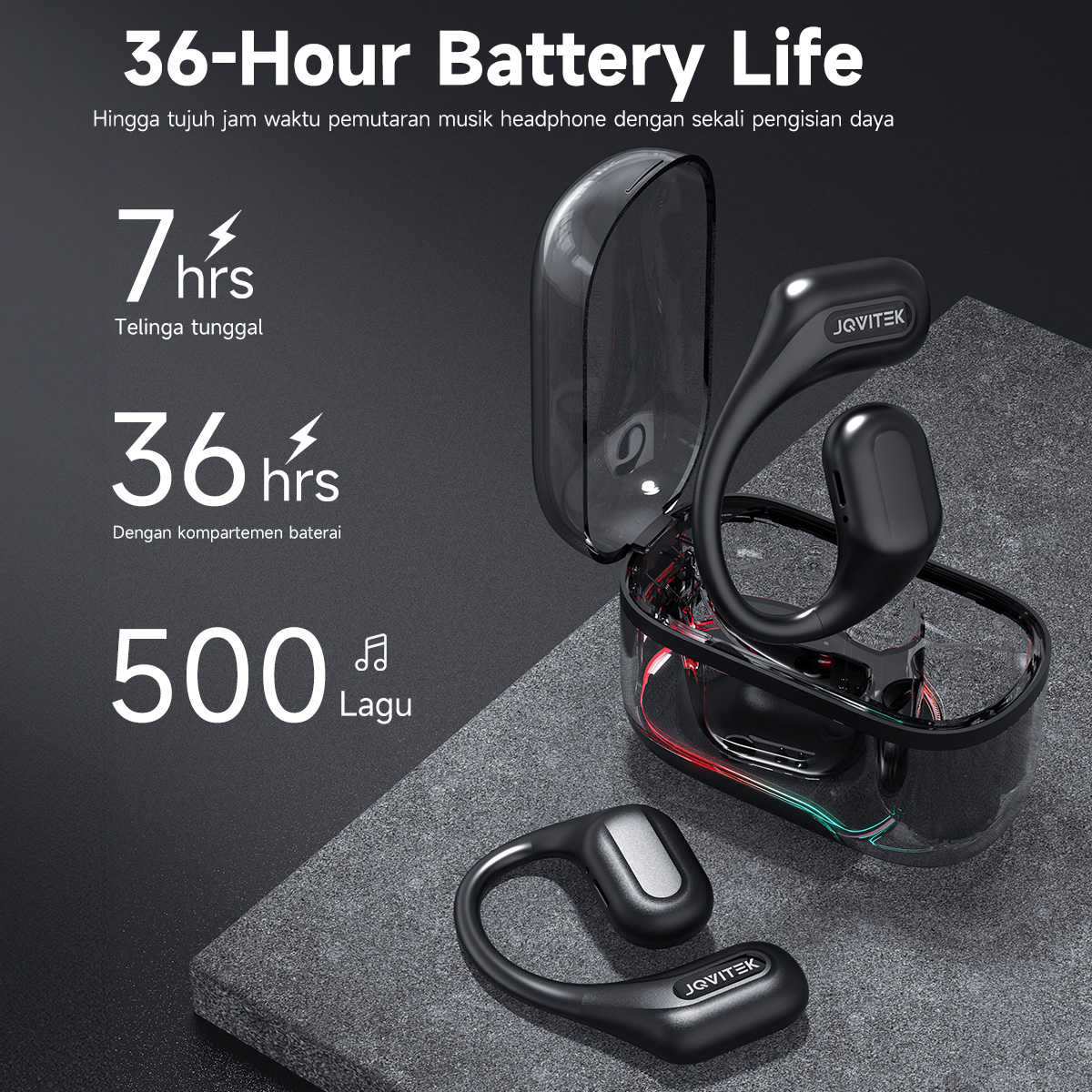 Jual (OWS) Jovitech Original OWS Open-Ear True Wireless Earphone ...