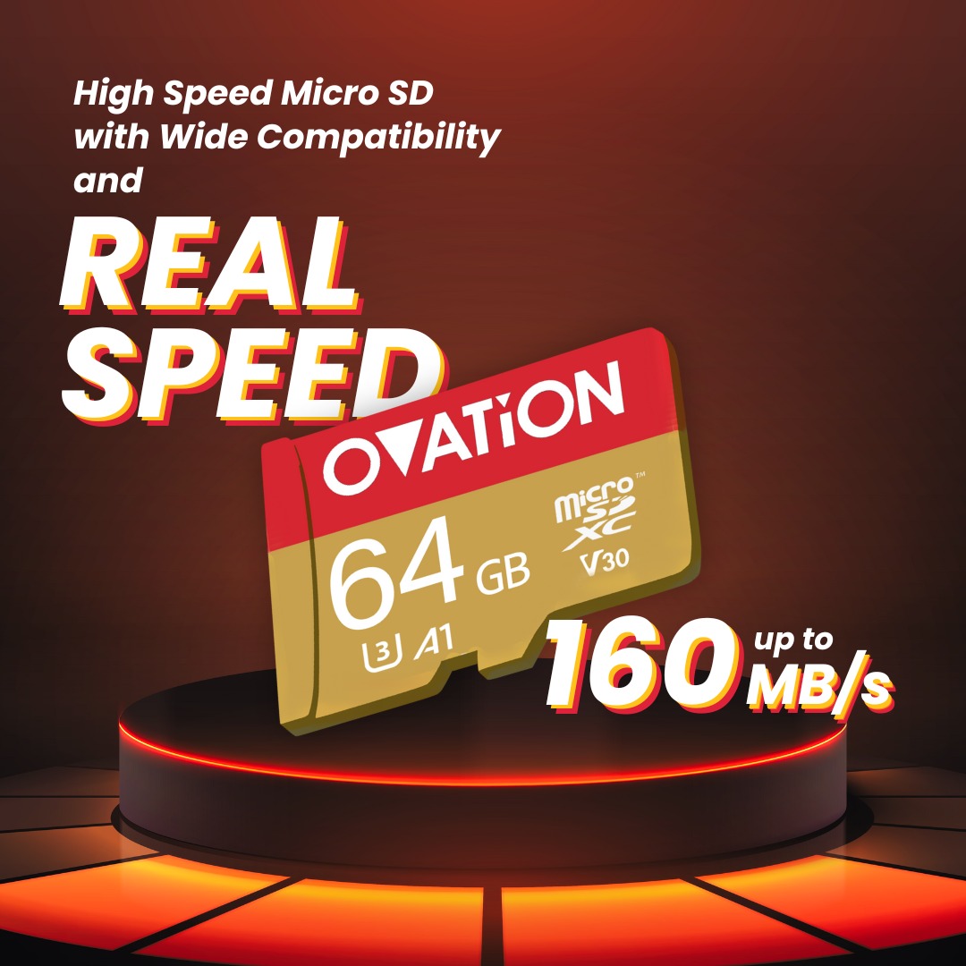 Jual OVATION Micro SD 64GB / 128GB Memory Card Extreme Microsd U1 U3 A1 ...
