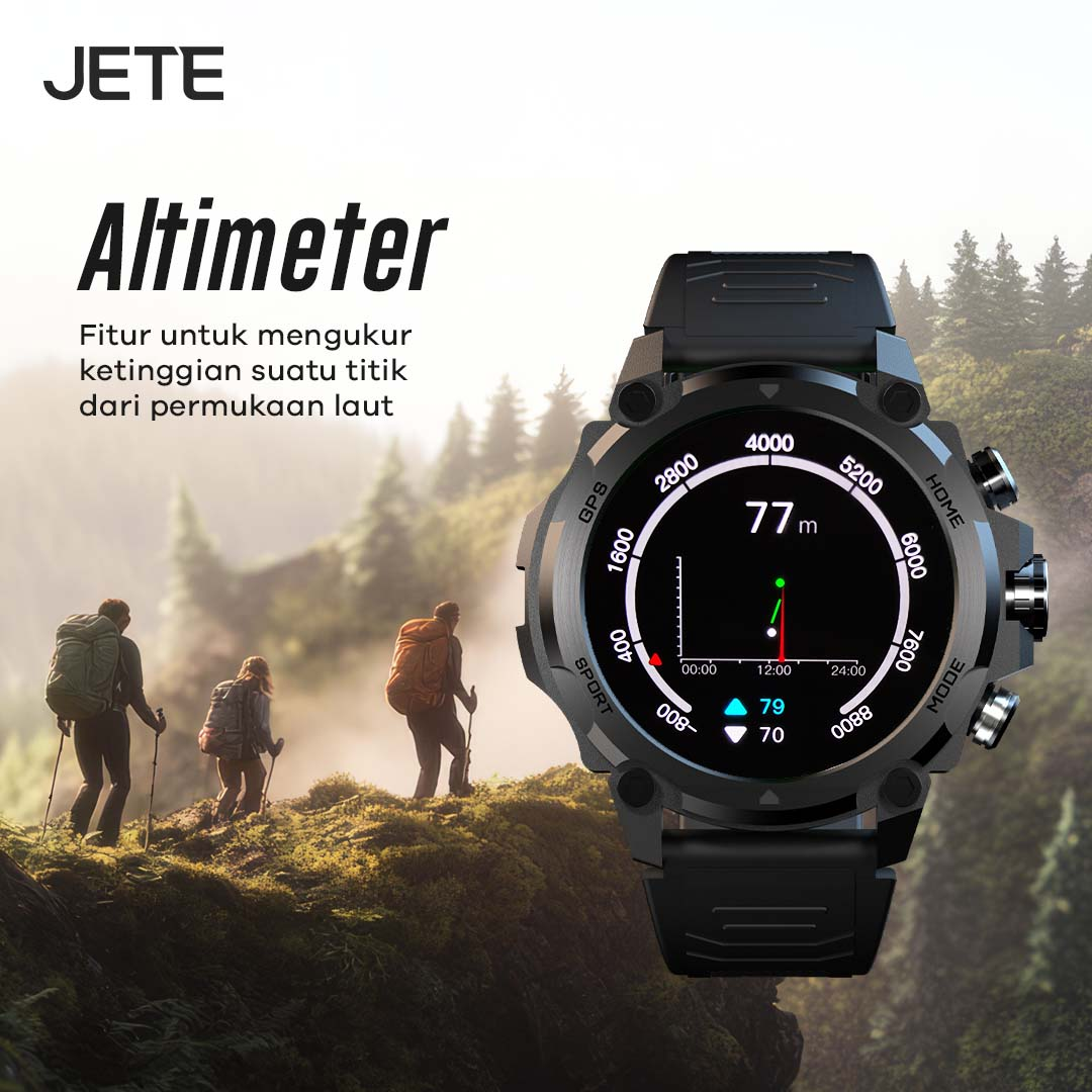 Jual JETE Smartwatch VOLT 1.43 Inch AMOLED Display Jam Tangan Running ...