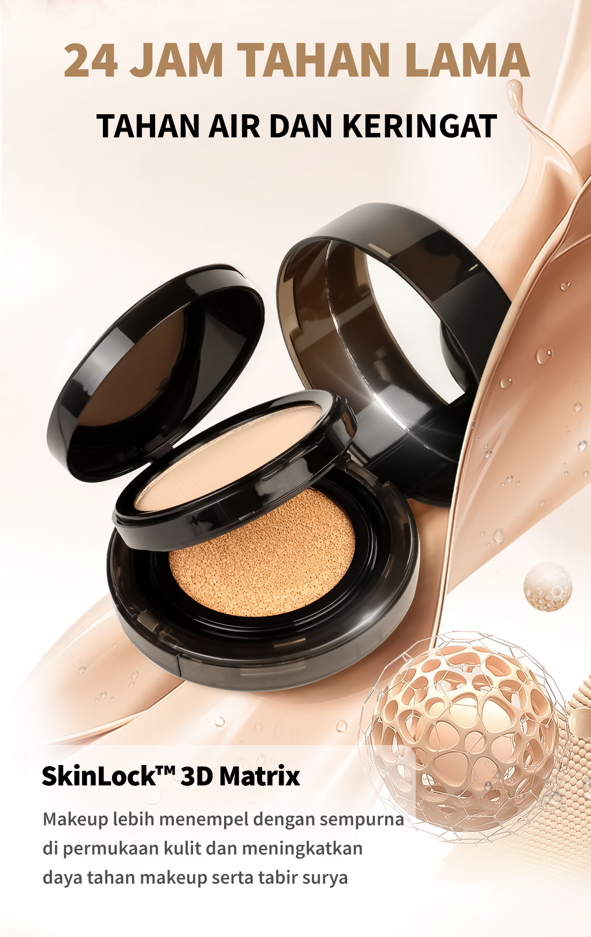 Jual [NEW LAUNCH]ONLYOU 7in1 UltraWear Double Cushion Powder SPF30 PA ...
