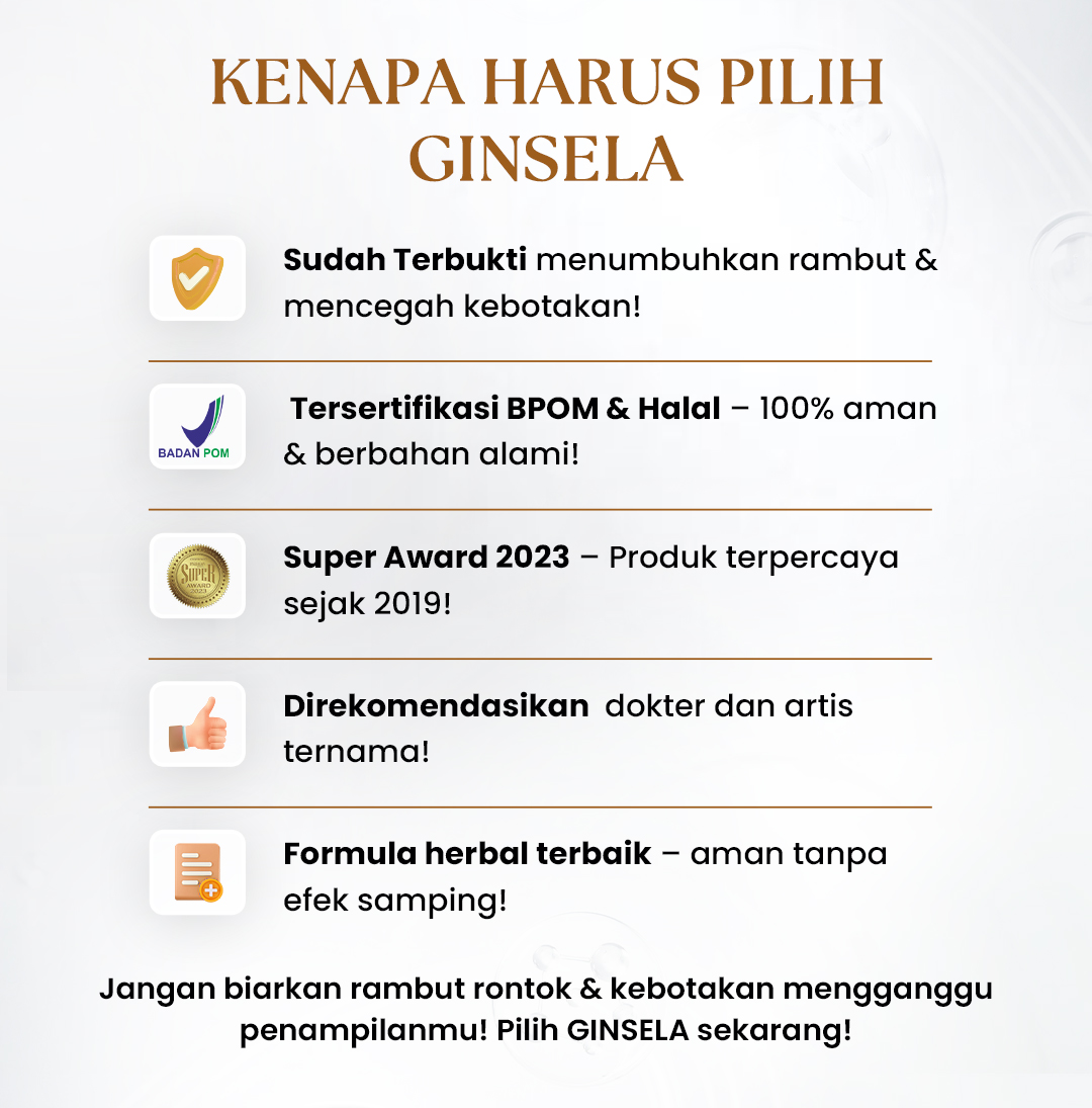 Jual Ginsela Serum Herbal Rambut Untuk Atasi Rontok Dan Menutrisi Akar ...