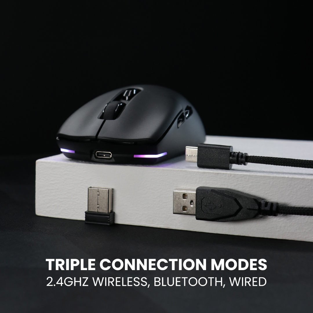 Jual Rexus ARKA IV / RX-115 Mouse Gaming Wireless Triple Connection ...