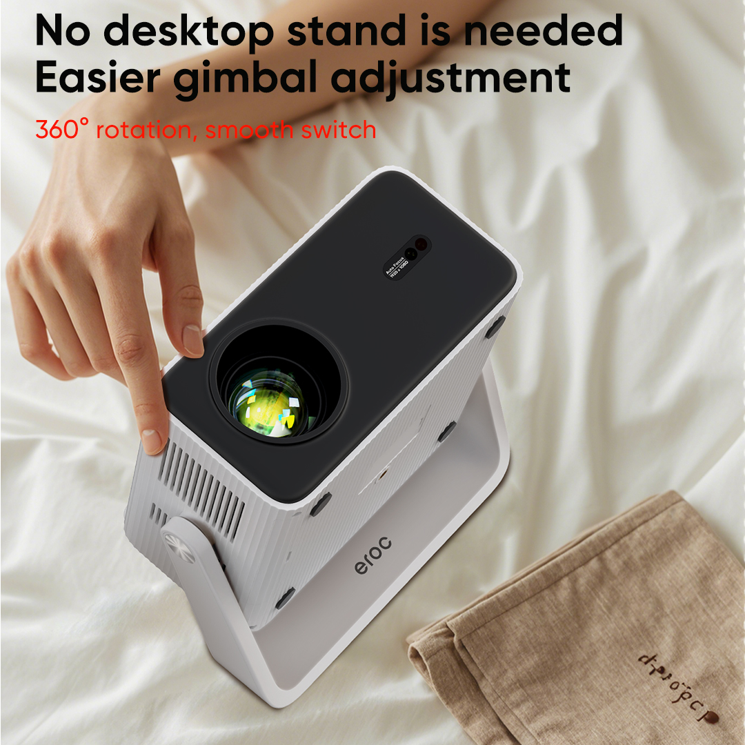 Jual EROC Smart Projector LCD 350 ANSI Full HD Gimbal Agile Projection ...
