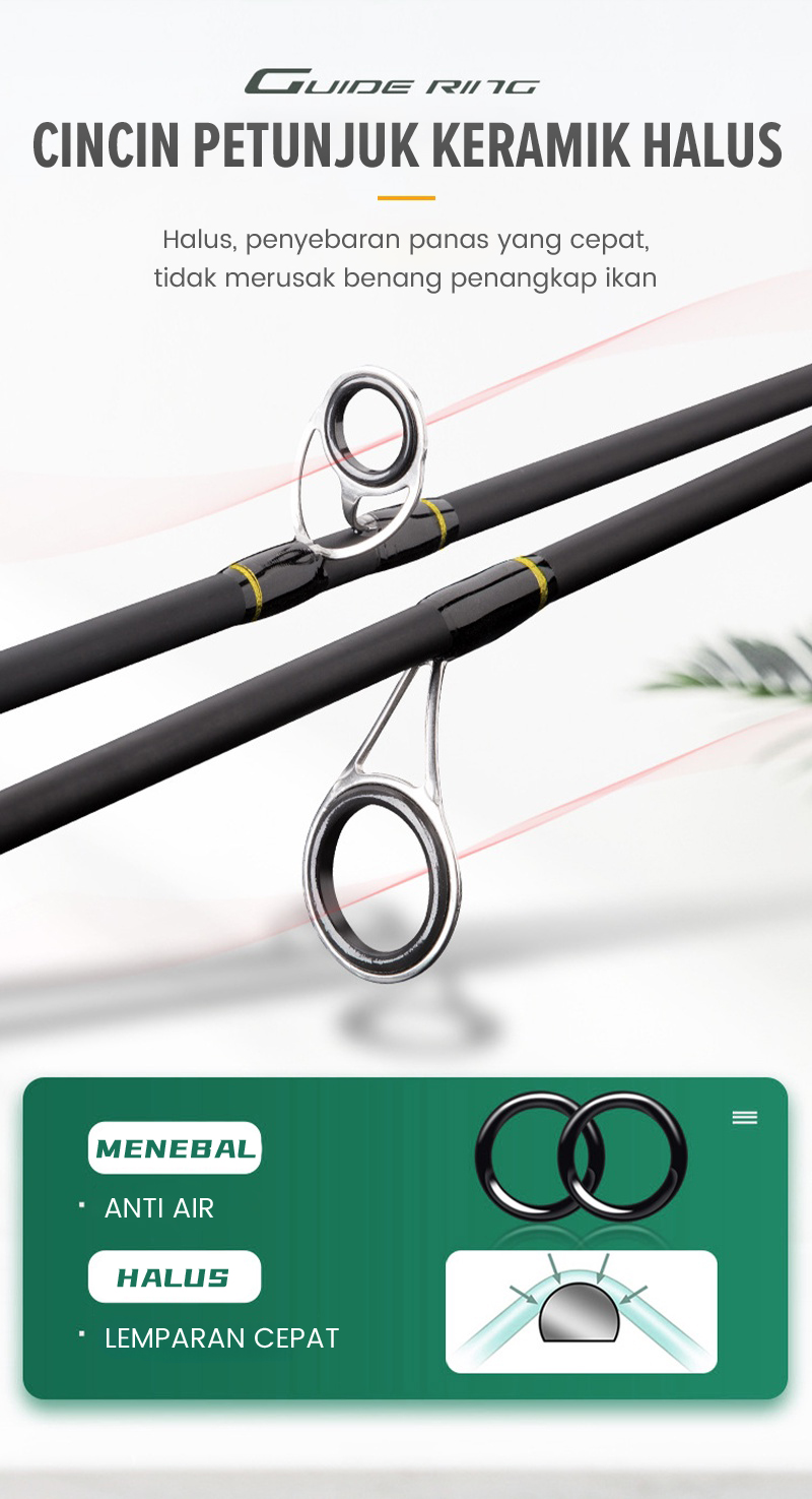 Jual [OFFICIAL] SEASIR Dark Dragon II Joran Fishing Rods, M/ML Two Rod Tips Spinning ...