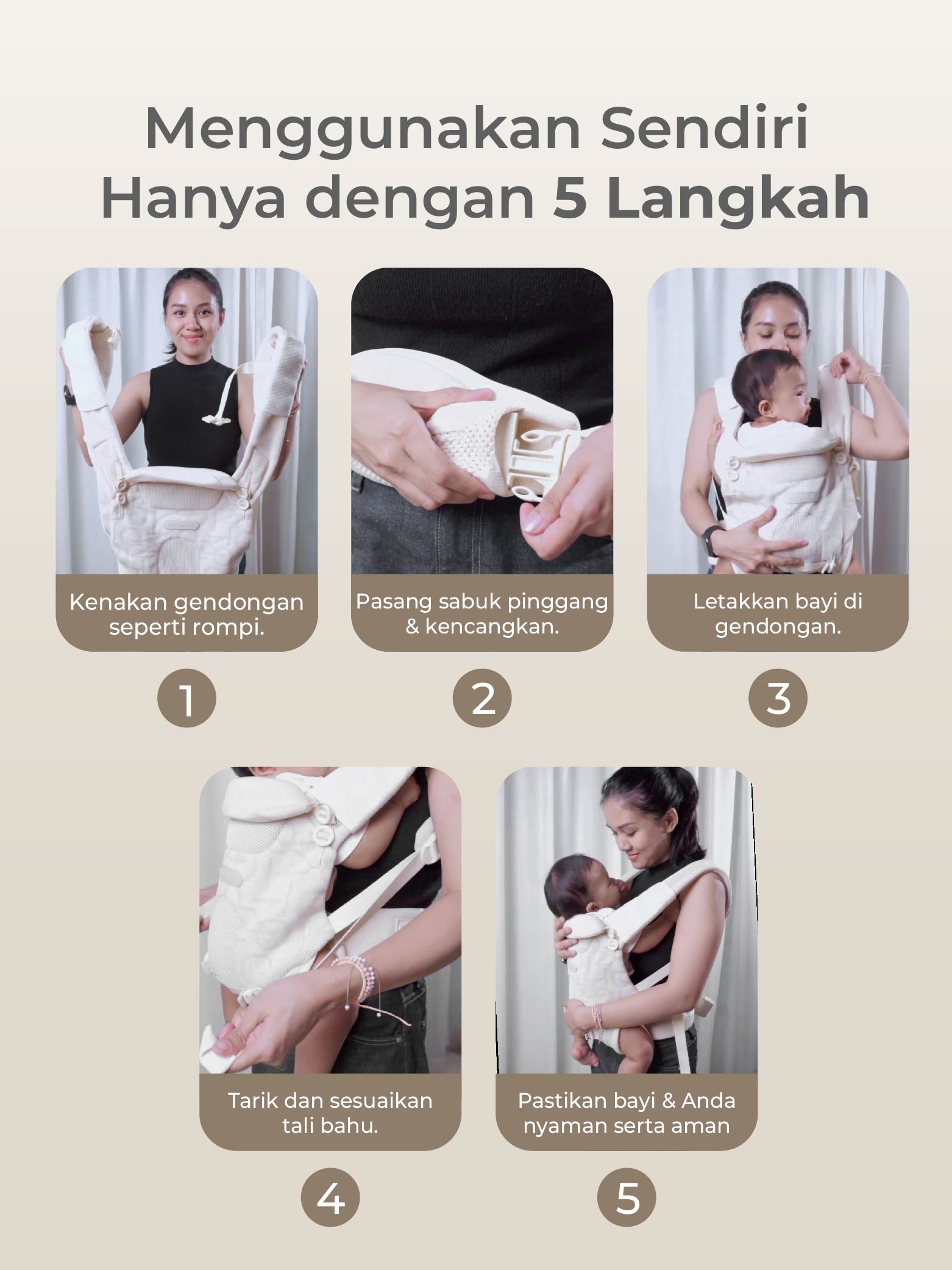 Jual Gendongan SSC Airy Knit - MOOIMOM AiryKnit Baby Carrier / Hipseat ...