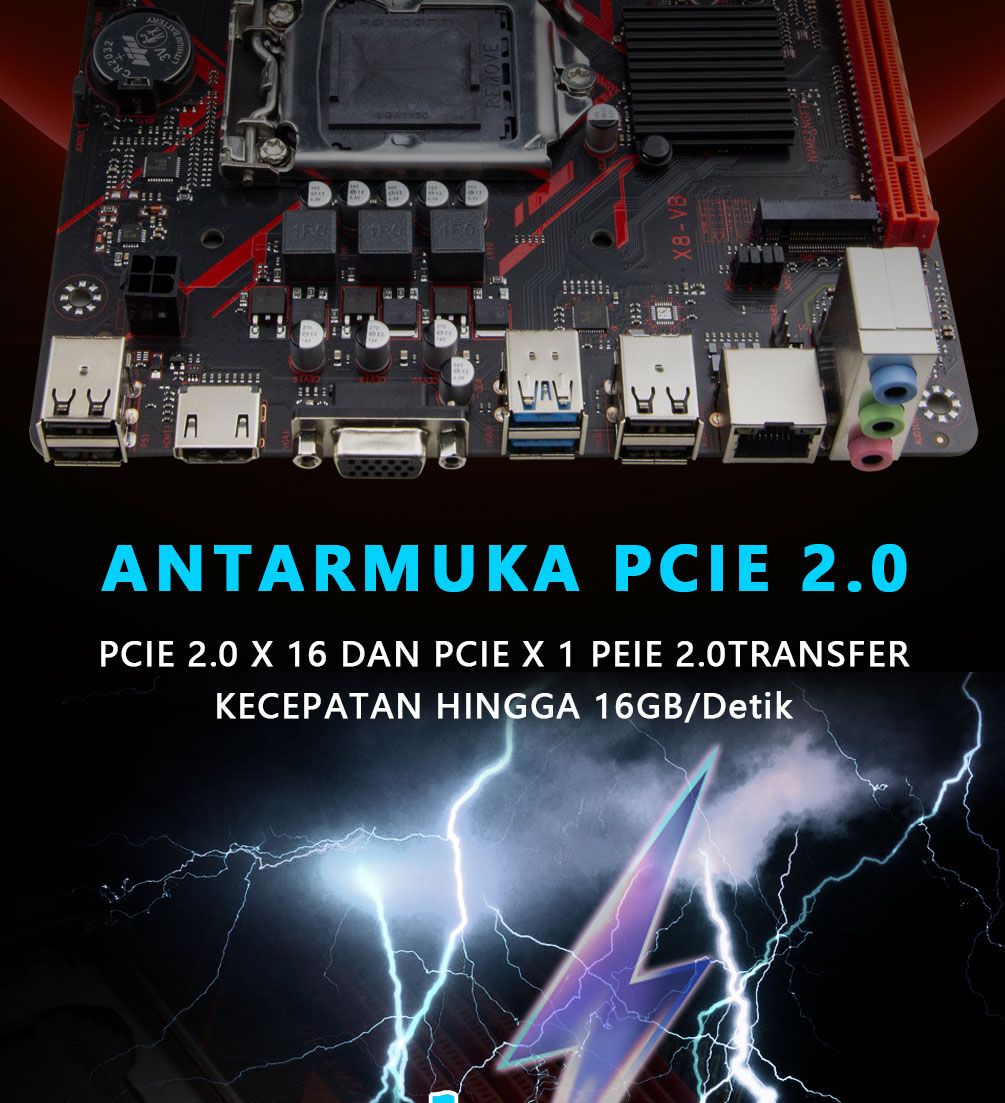 Jual AISURIX Motherboard Colorful H81M-K PLUS V23B (LGA1150, H81, DDR3 ...