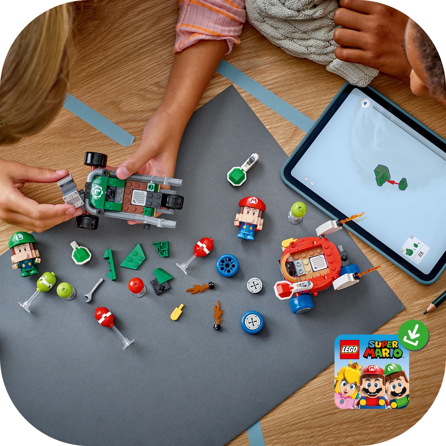 Jual LEGO Super Mario 72034 Mario Kart – Baby Mario vs. Baby Luigi (321 ...