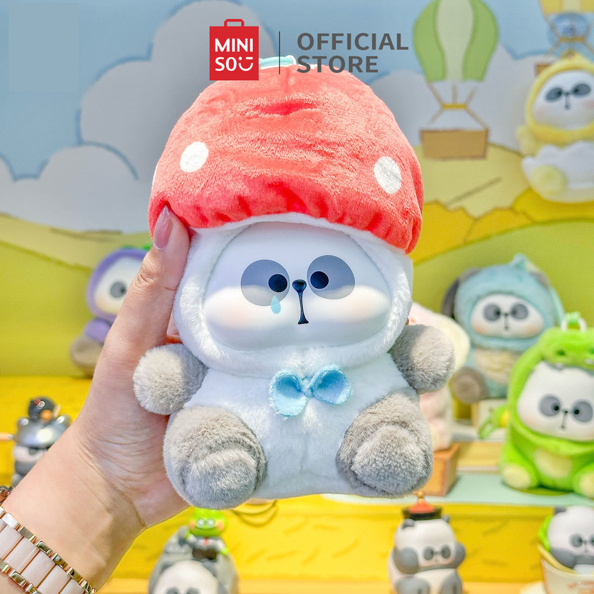 Jual MINISO Mr. Pa Pa Vegetable Series Panda Doll Keychain Blind Box ...