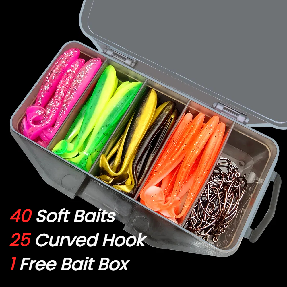 Jual [OFFICIAL] KASTKING Umpan Soft Lure 1 Set Box, Umpan Pacning Paddle T Tail Kotak, Minnow ...