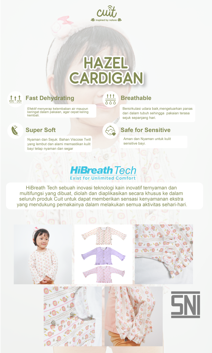 Jual CUIT Hazel Cardigan Rib Motif Kardigan Bayi Anak Perempuan 1 - 6 ...