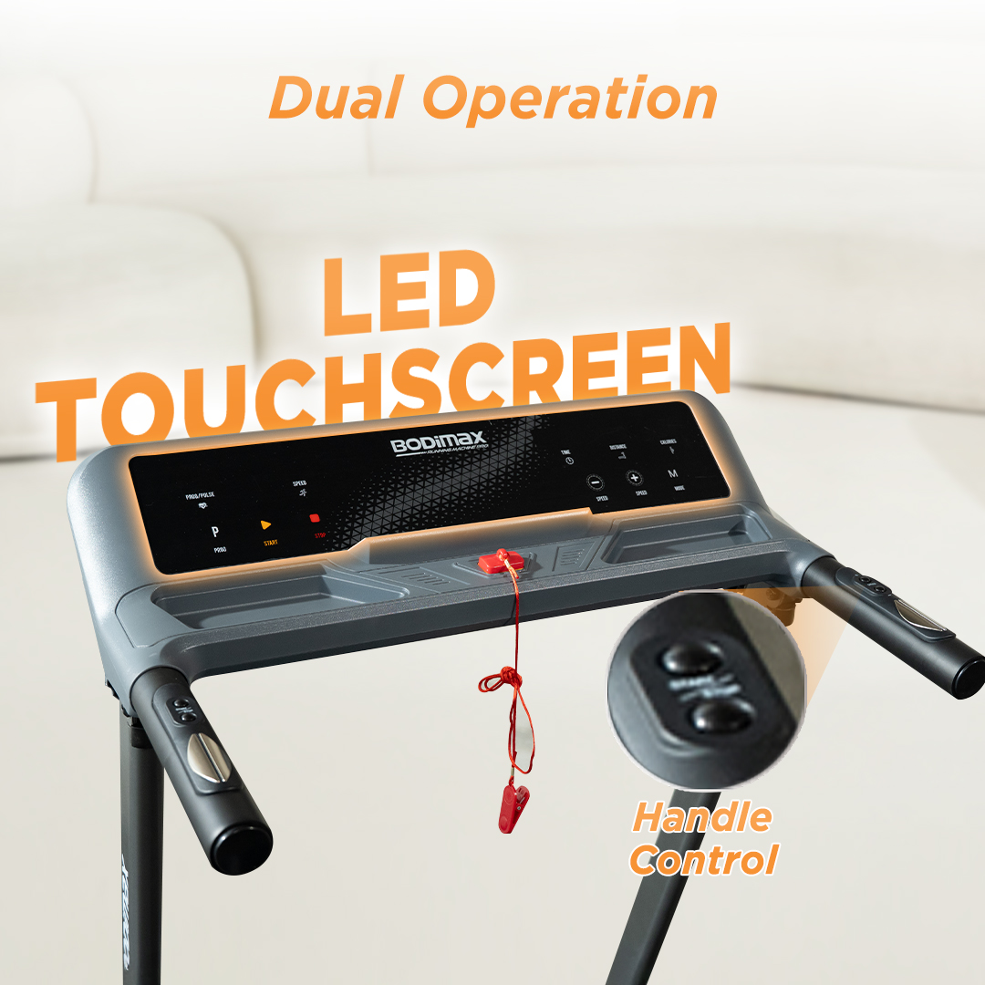 Jual BODIMAX RUNNING MACHINE PRO – FOLDING TREADMILL / GYM / ALAT ...