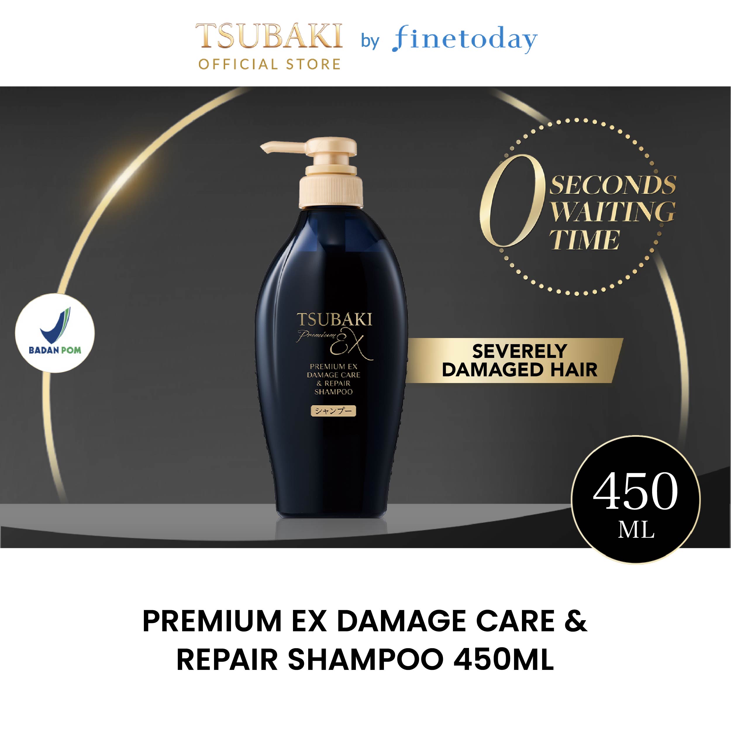 Jual TSUBAKI Premium Ex Damage Care & Repair Shampoo 450ml | Shopee Indonesia