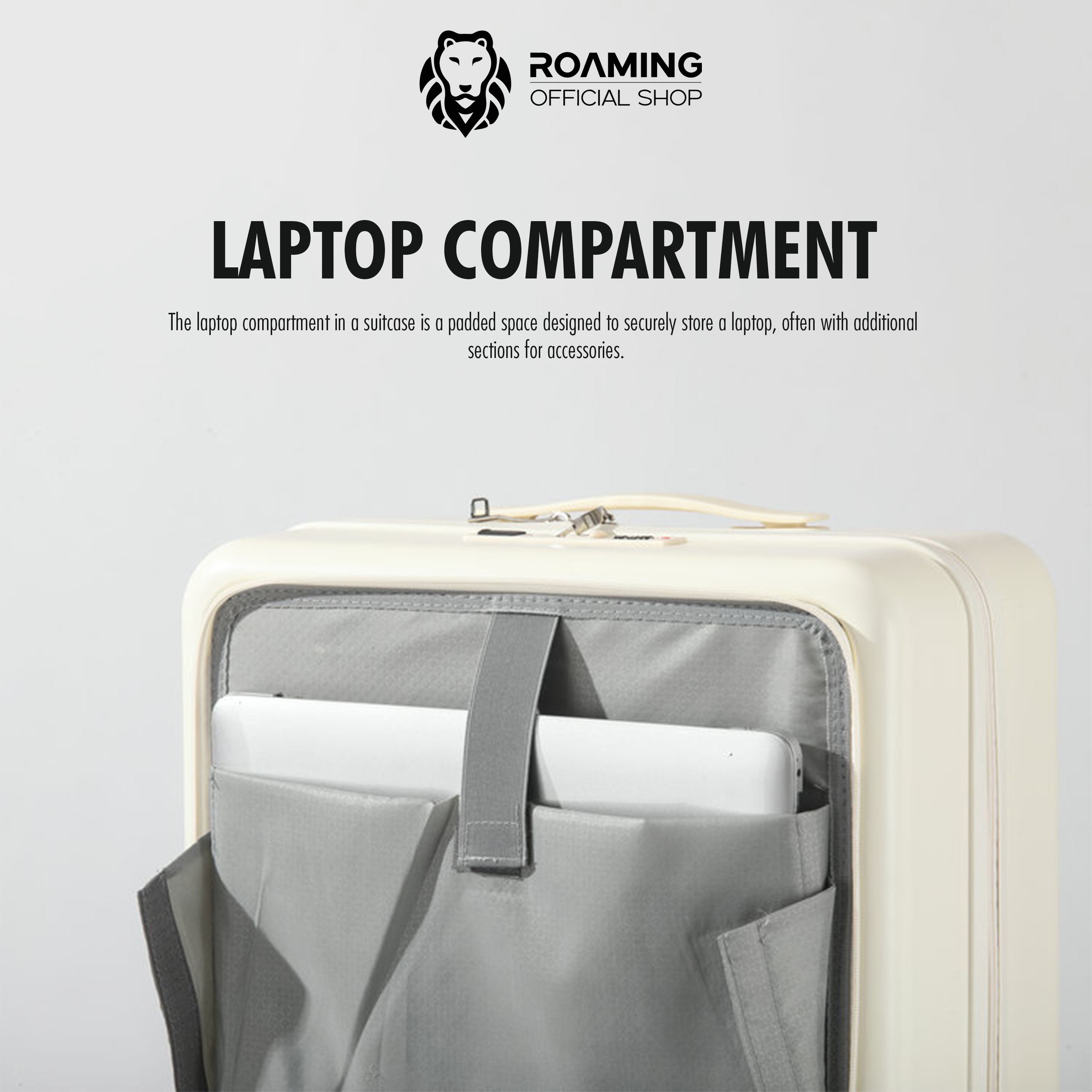 Jual Roaming Koper Kabin Mini Size 18 Inch Laptop/Tab Compartment ...