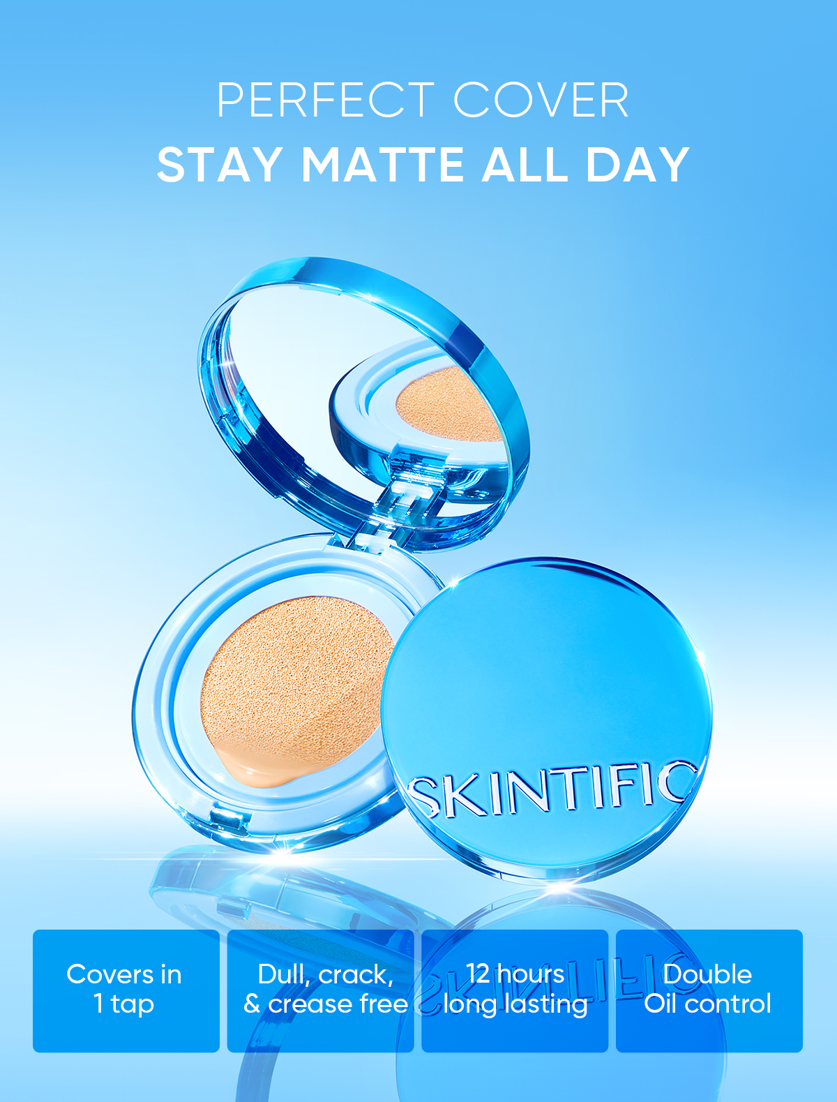 Jual SKINTIFIC - Perfect Stay Velvet Matte Cushion& Refill Set | Oil ...