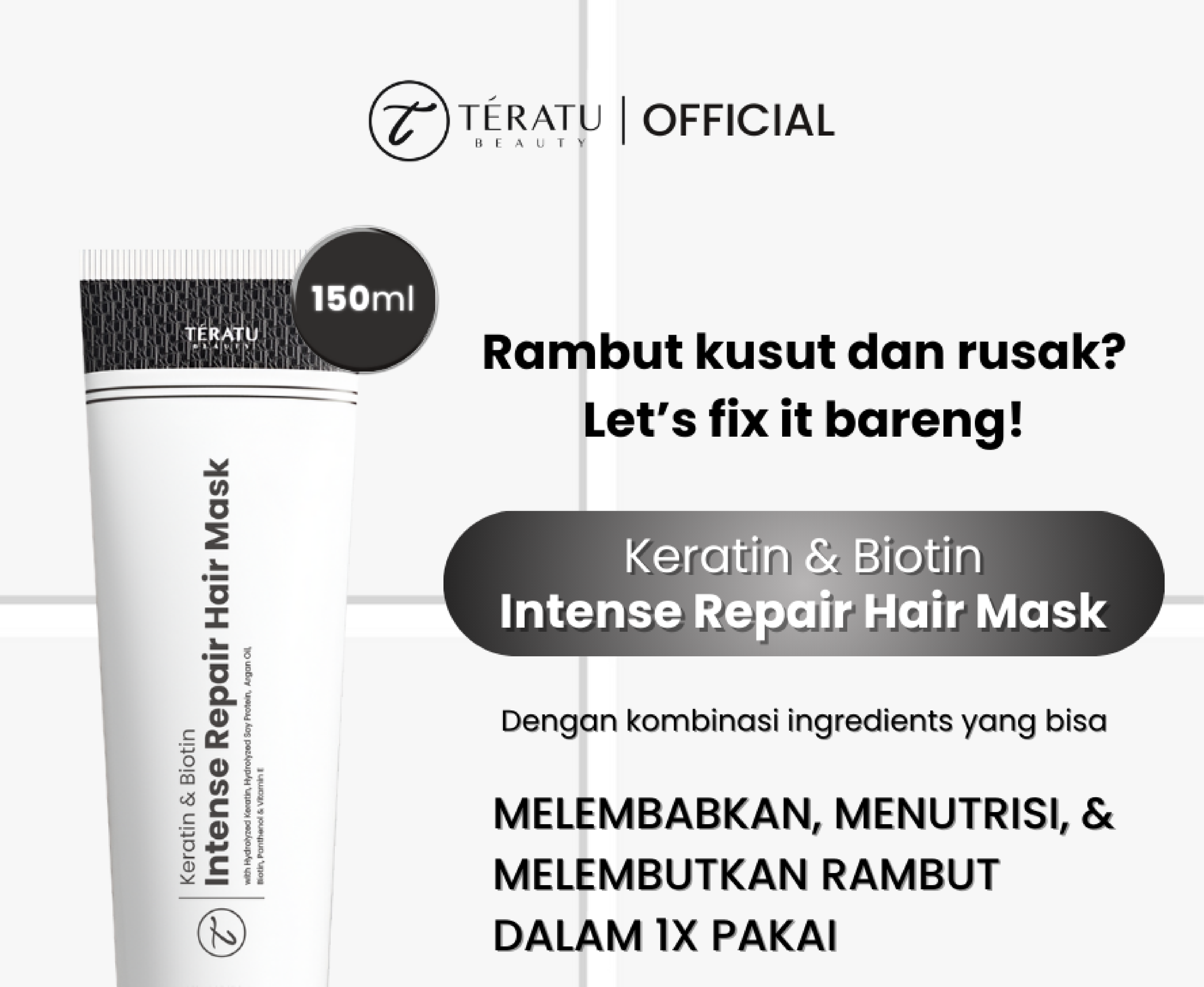 Jual [NEW LAUNCH] TERATU BEAUTY Keratin and Biotin Intense Repair Hair ...