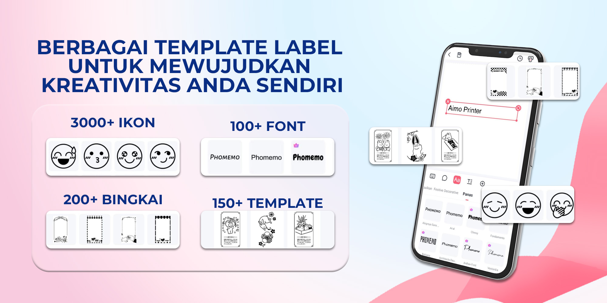 Jual AIMO T02 Mini Stiker Printer Thermal Inkless Bluetooth Pocket ...