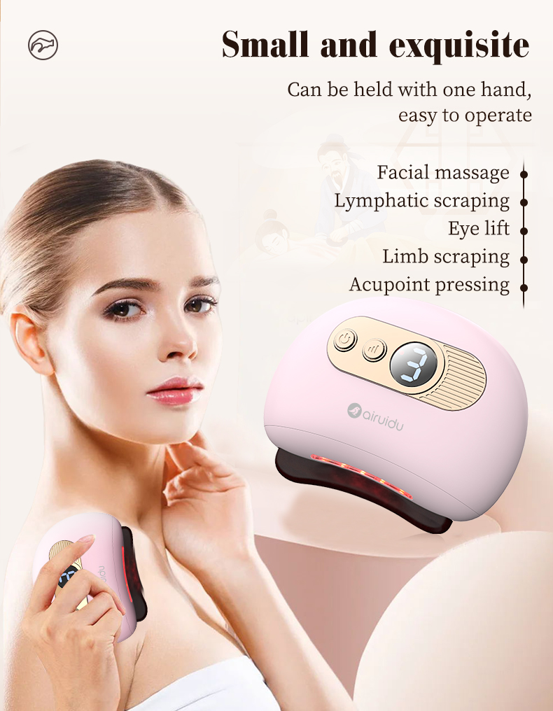 Jual Airuidu GSS01 Gua Sha Electric Face Beauty Machine Kerokan Badan ...