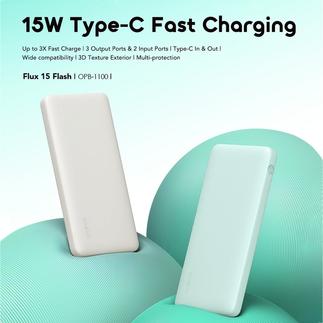 Jual oraimo Powerbank Toast 15 Flux Real Capacity 10.000 mAH OPB-1100D ...