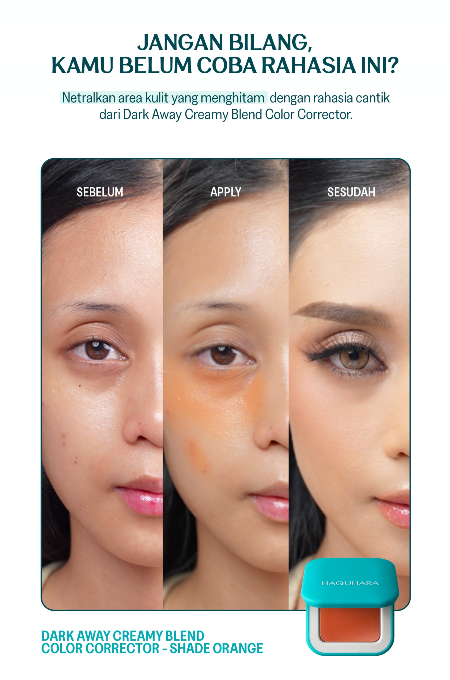 Jual Haquhara Dark Away Creamy Blend Color Corrector / Corrector ...