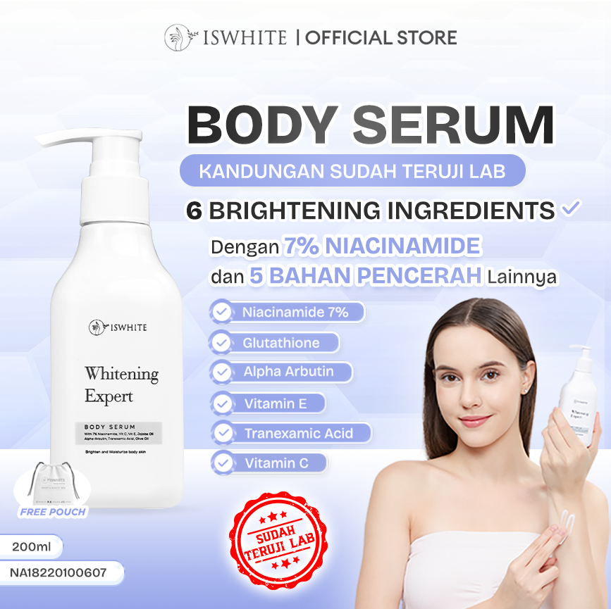 Jual ISWHITE Perfect Whitening Body Serum Package | Serum Badan Untuk ...