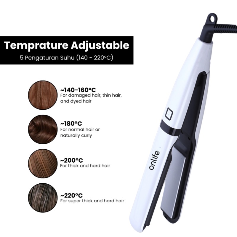 Jual Vivid&Vogue Catok Rambut Hiron | Ceramic Tourmaline Coating ...