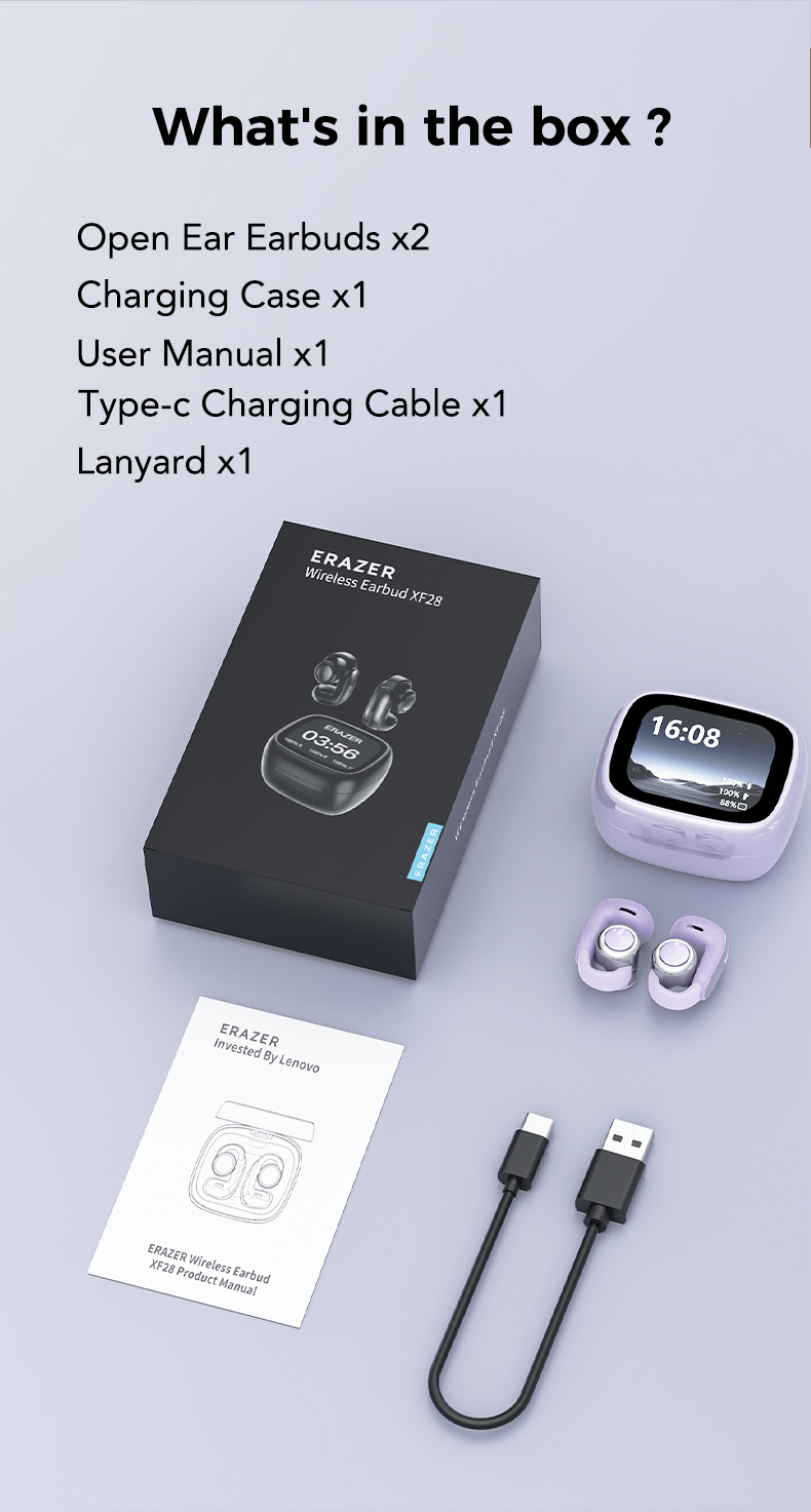 Jual Lenovo ERAZER XF28 True Wireless Bluetooth Headset V6.0 Headphone terjemahan AI OWS TWS ...