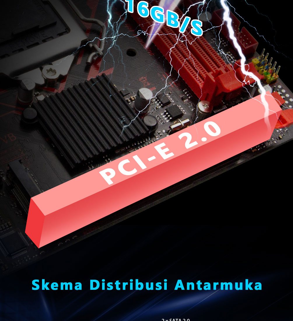 Jual AISURIX Motherboard Colorful H81M-K PLUS V23B (LGA1150, H81, DDR3 ...