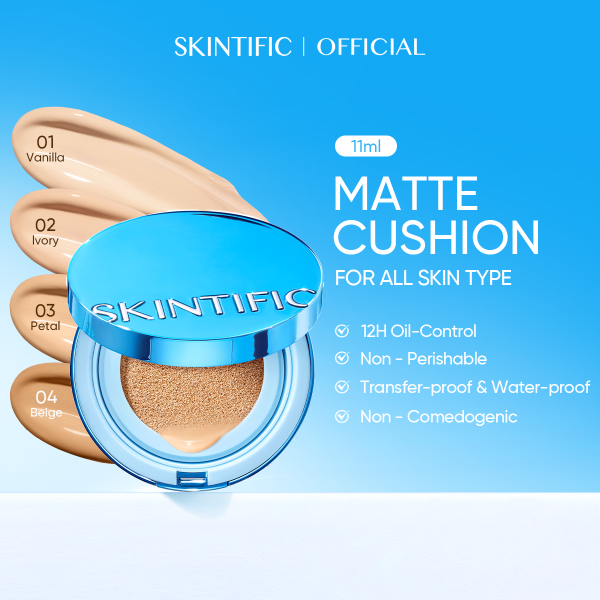 Jual SKINTIFIC -Matte Makeup Series | Perfect Stay Velvet Matte Cushion ...