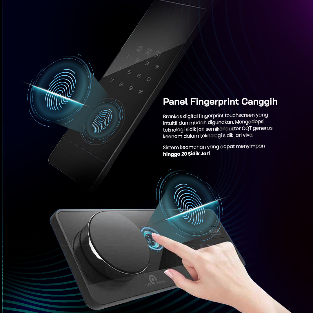 Jual Onnais Deluxe Horizontal 40 Black - Safe Box Brankas Besi Digital ...