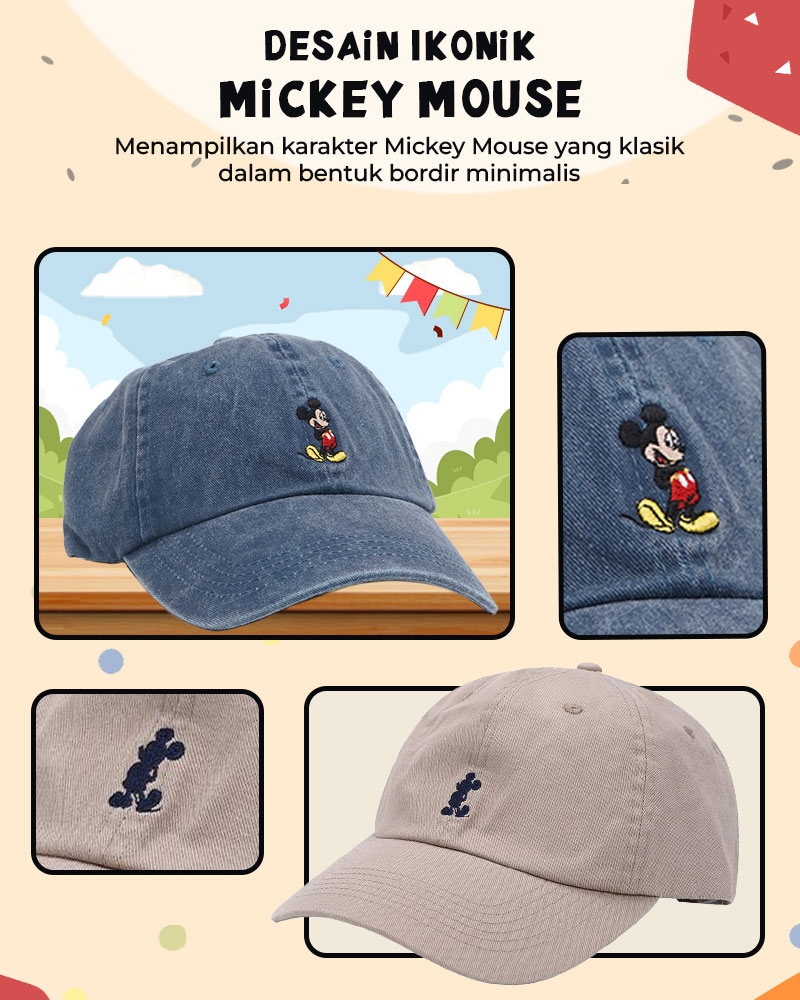 Jual [OHSOME x Disney] - Mostorhata Baseball Cap Topi Bisbol Mickey ...