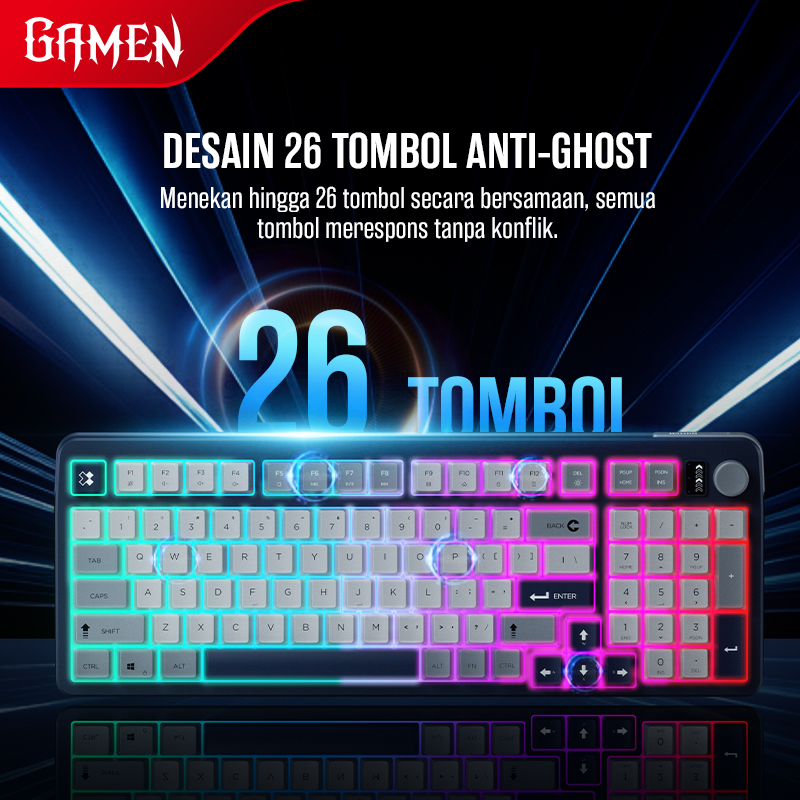 Jual GAMEN GK300 Keyboard Gaming Membrane – Feel Mengetik Seperti ...