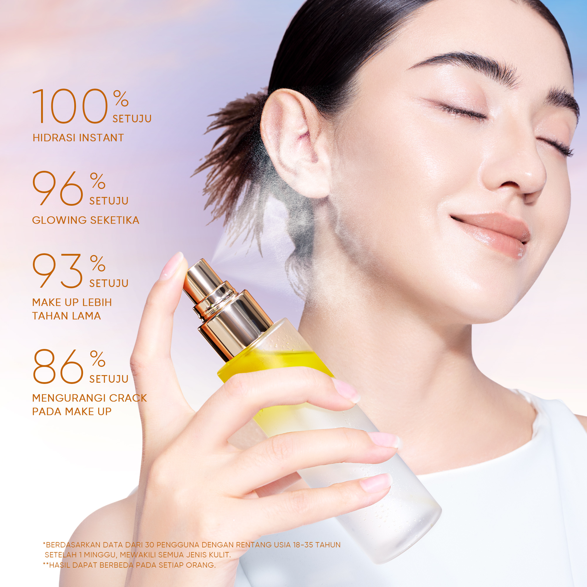 Jual SKINTIFIC - 2IN1 5Mins Glowing Make-up Set | 2PCS Instant Glow Serum Spray Radiance Booster ...